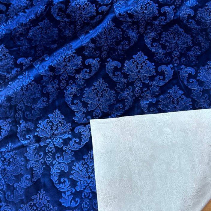 Embossed Damask Velvet | Adhesive Velvet | New Star Fabrics | New Star ...